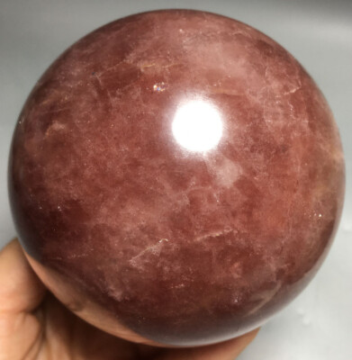 968g NATURAL red strawberry quartz sphere QUARTZ CRYSTAL ball HEALING ...