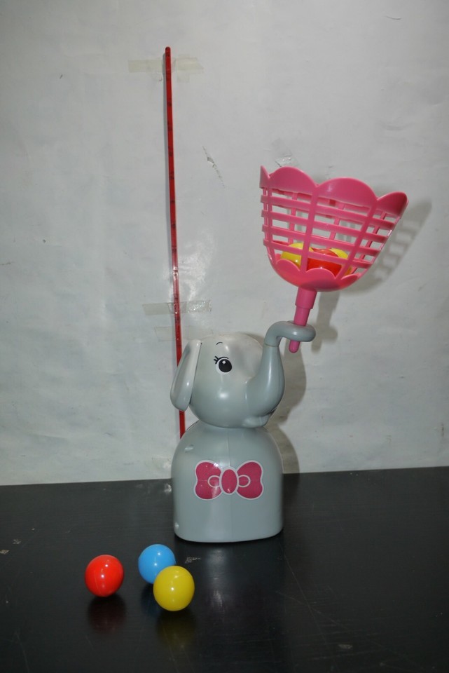 VINTAGE 1987 BALL TOSS ELEPHANT DAH YANG TAIWAN BATTERY OPERATED TOY ...