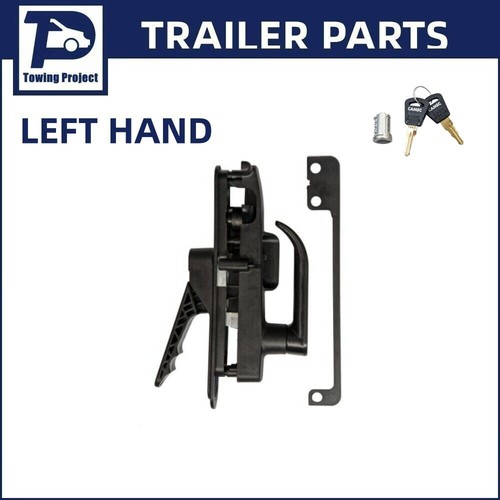 Camec Caravan 3 Point Entry Door Lock LEFT Hand Side Hinge WITH Barrel ...