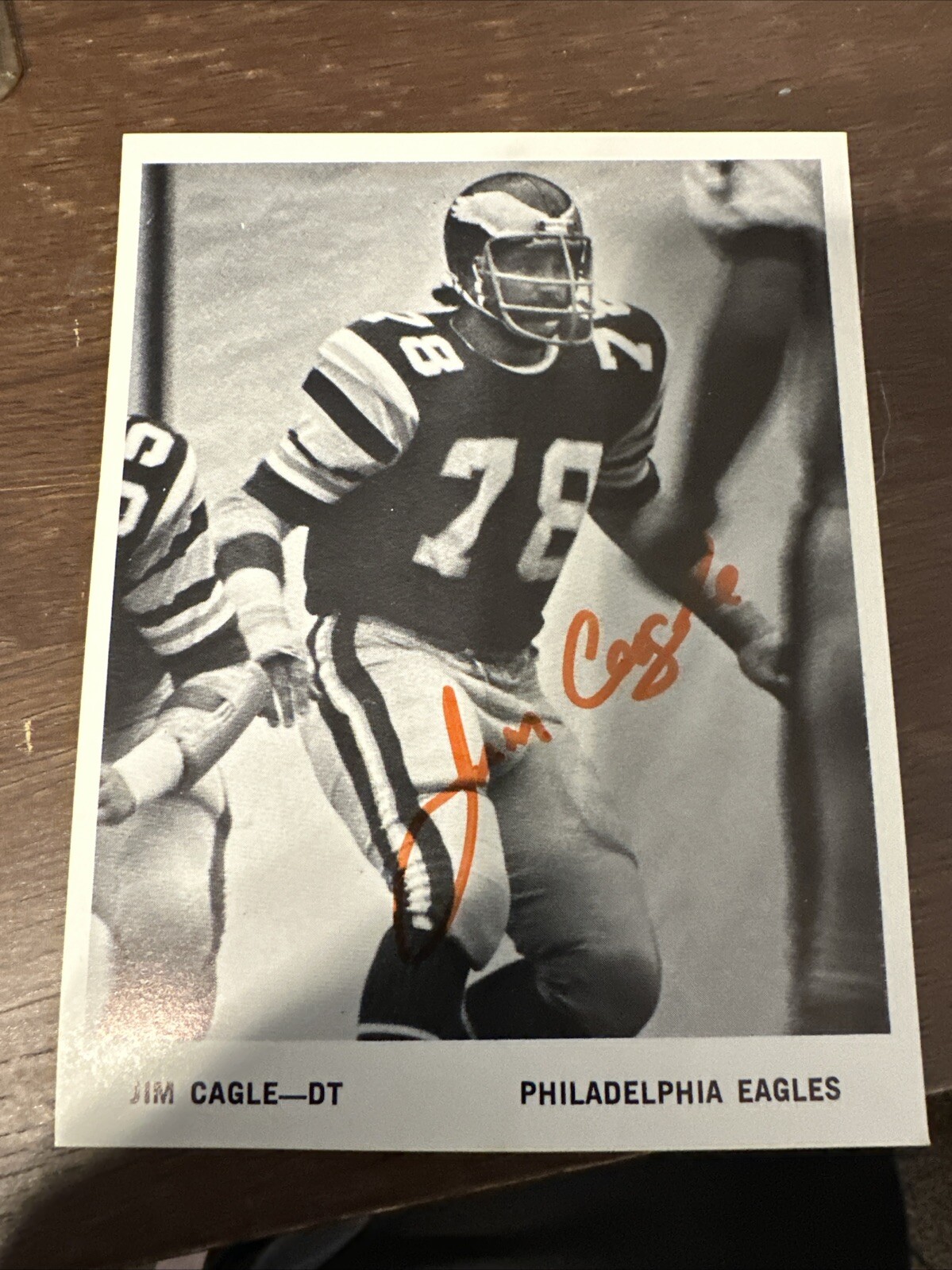 Jim Cagle Signed Philadelphia Eagles photo 5.5x4.5 | eBay