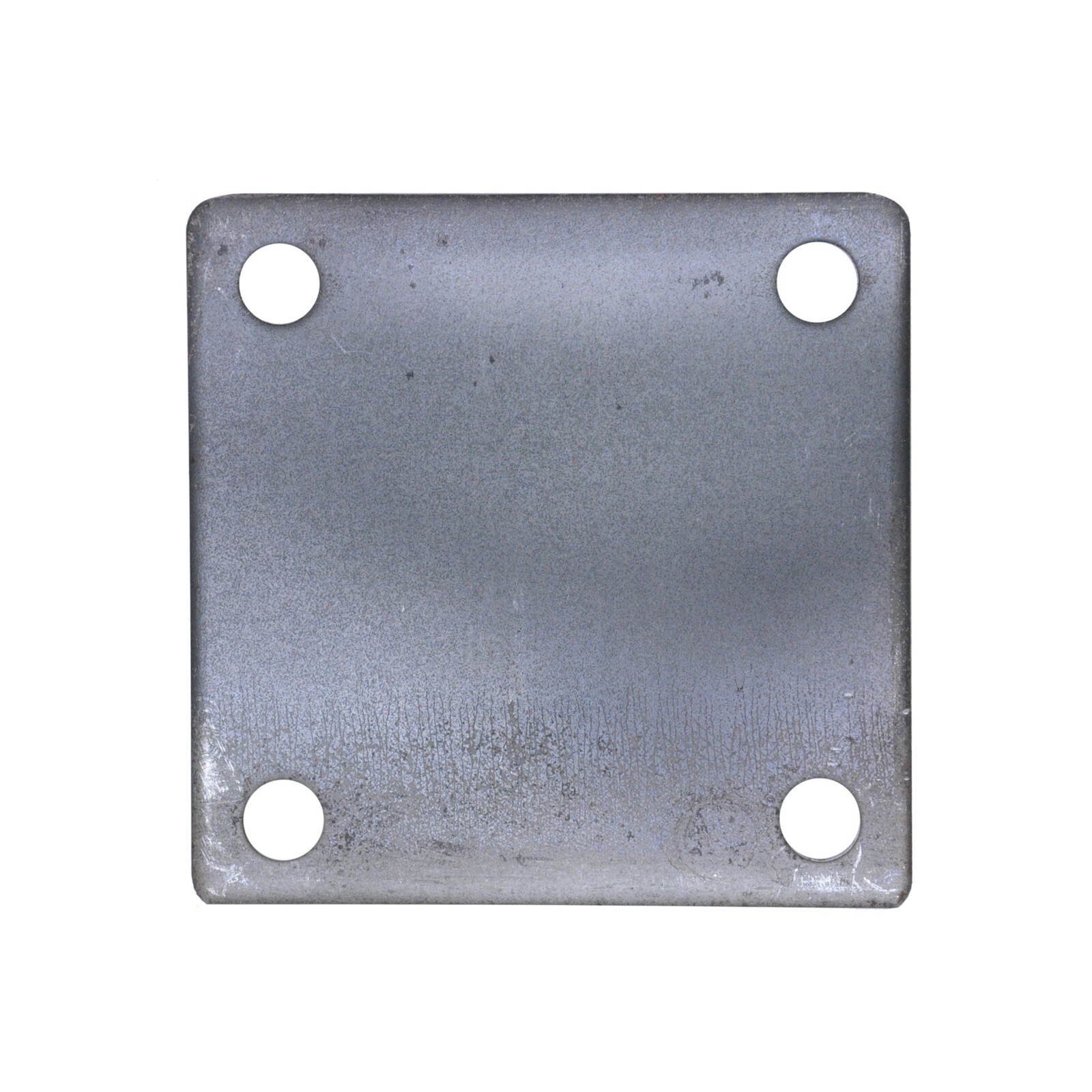 4" x 4" SQUARE FLAT STEEL METAL BASE PLATE 6GA THICKNESS 3/8" HOLE ...