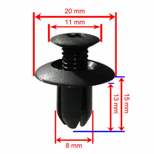 Hyundai Kia 10Pcs Bumper Push Retainers Fender Liner Hood Rivets Screw ...