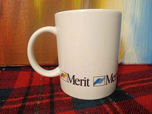 Merit 80s Graphics Vintage Promotional Coffee Mug | eBay