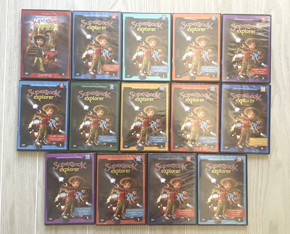 Lot of 14 ~ SuperBook Explorer DVD's ~New Factory Sealed *FREE SHIPPING ...