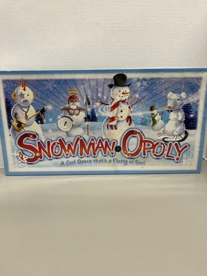 Snowman Opoly Board Game Ages 8+ Sealed NEW Monopoly Game Snow ...