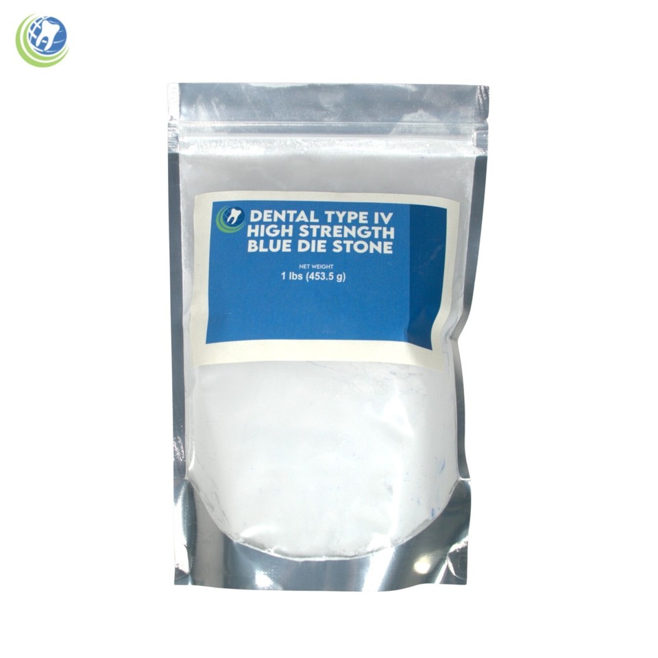 DENTAL GYPSUM DIE STONE TYPE IV BLUE HIGH STRENGTH COMPOUND LOW ...