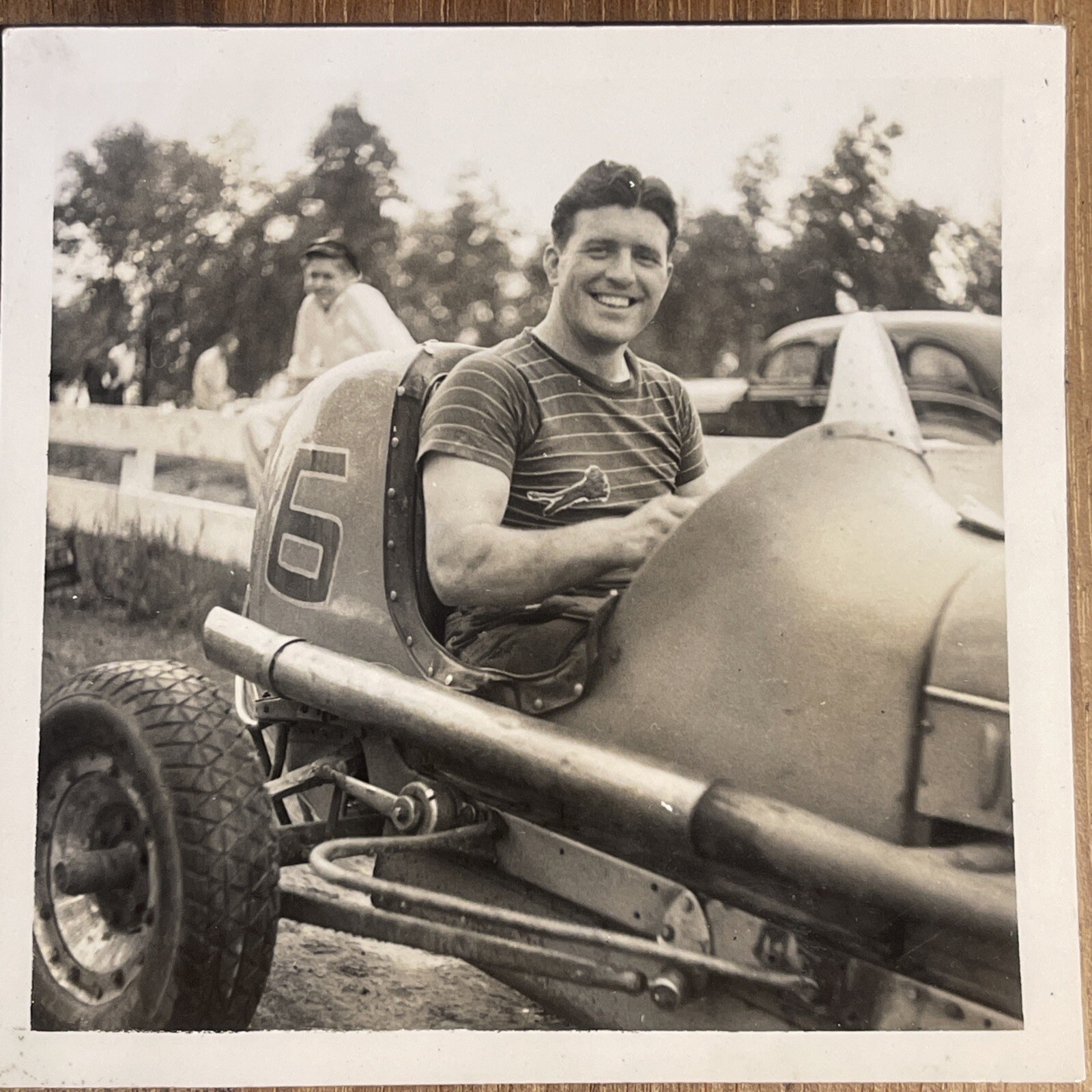 Vintage 1940s Midget Race Car Driver Photo | eBay