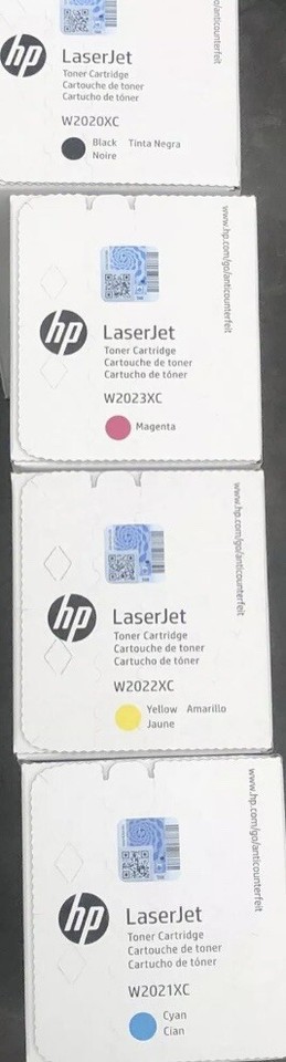 HP 414X W2020XC W2021XC W2022XC W2023XC HY Toner Cartridges 4 Pack BCYM ...