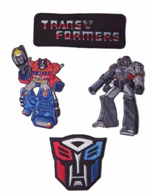 Transformers Optimus Prime & Megatron Embroidered Set of 4 Patches | eBay