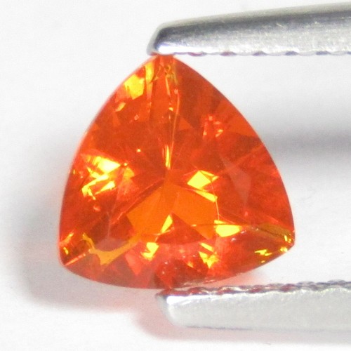 0.58Cts Glorious Natural Mexican Fire Opal 6.5mm Trillion Cut Loose ...