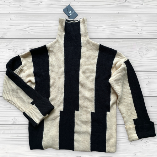 New ! STYLEWE Knitted Offset Stripes Turtleneck Sweater Women S | eBay