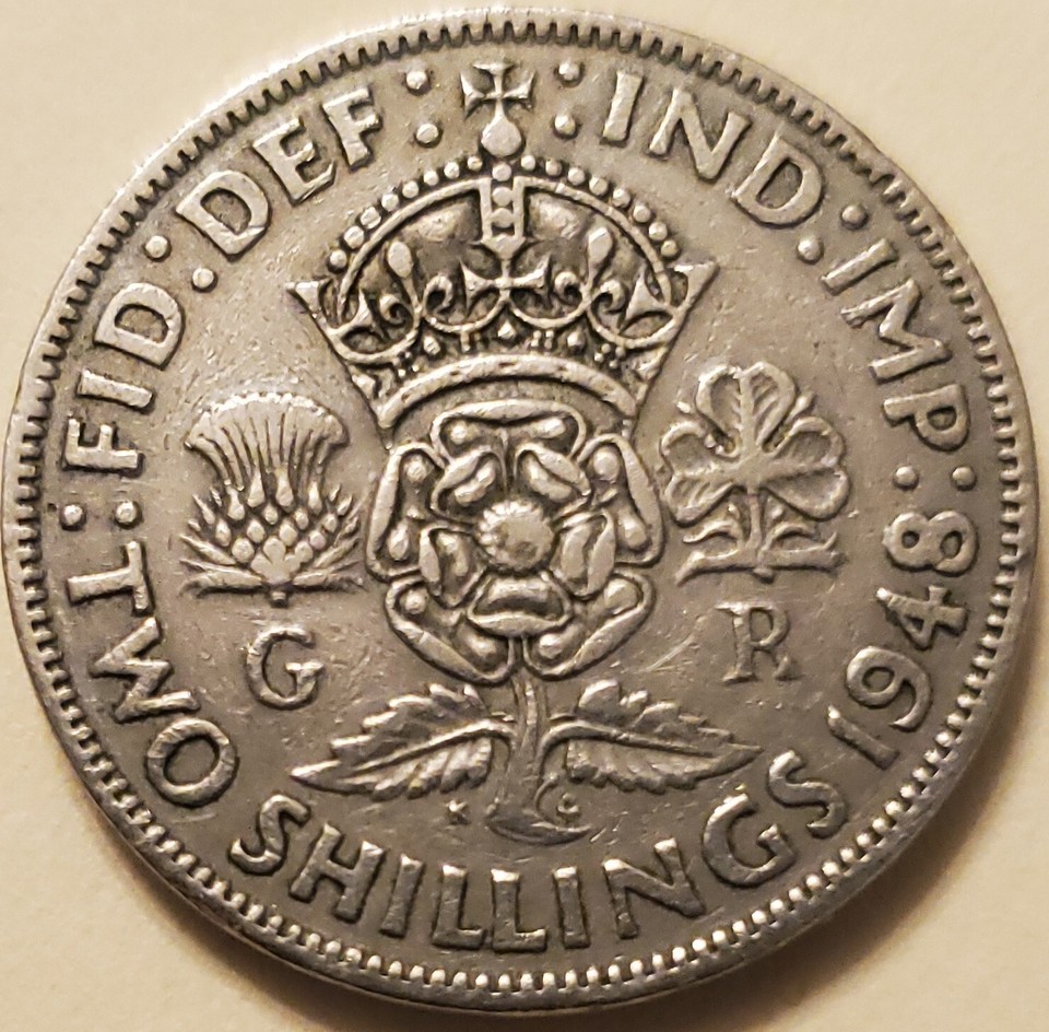 George VI 2 Shillings Coin - 1948 - Great Britain - Rare | eBay