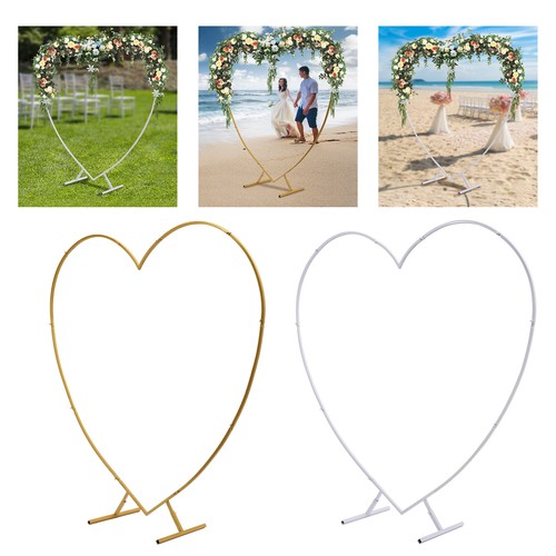 210cm(6.89ft) Heart Shaped Wedding Metal Balloon Arch Stand Frame ...