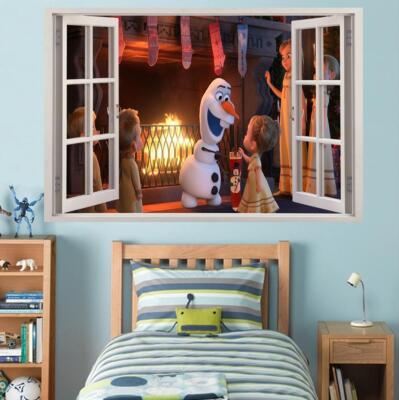 Frozen 2 Window Decal Wall Sticker Bedroom Decor Art Mural Disney Movie ...