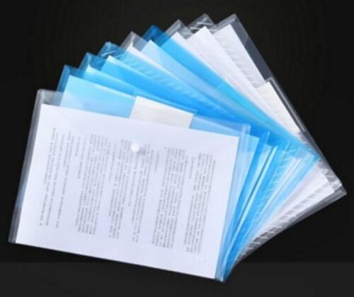 10Pcs A4 Thicken Transparent File Holder Document Bag Holder Organizer ...