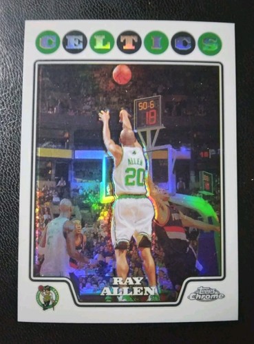 RAY ALLEN 2008-09 TOPPS CHROME REFRACTOR #20 BOSTON CELTICS, MILWAUKEE ...