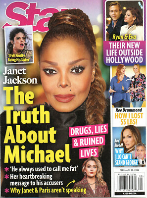 STAR Magazine February 28 2022 Janet Michael Jackson Ryan Gosling Ree ...