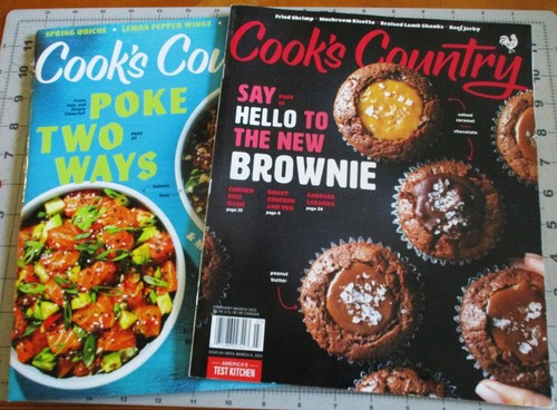 Lot of 2 Cook’s Country Magazines recipesAmerica's Test Kitchen 2021 ...