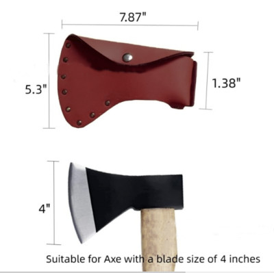 axe hatchet blade scabbard sheath cover case waist belt bag holder ...