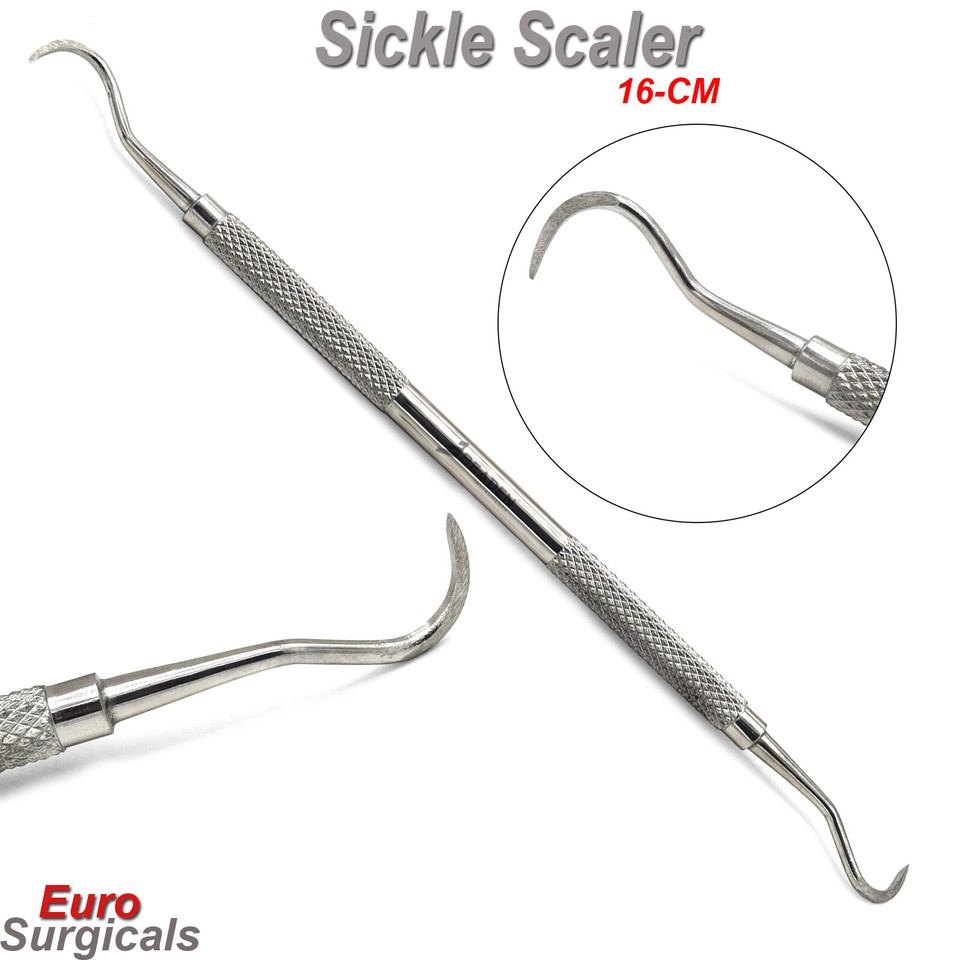 Dental Periodontal Sickle Scaler Double Ended Scalers Dentist Hand ...