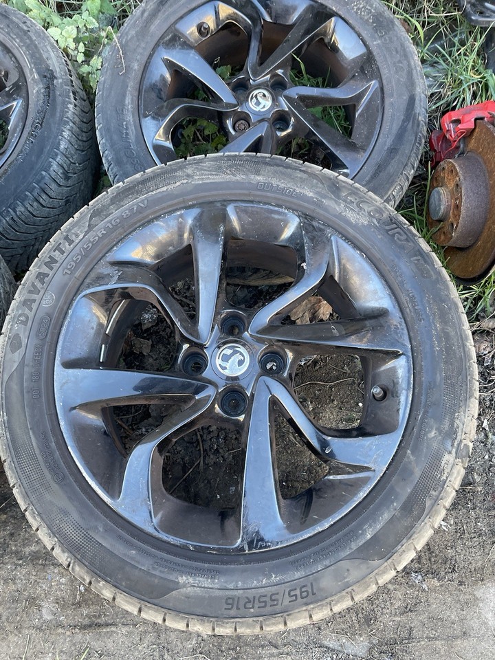2016 Vauxhall Corsa E Genuine Alloy Wheels With Tyres Complete Set X4 ...