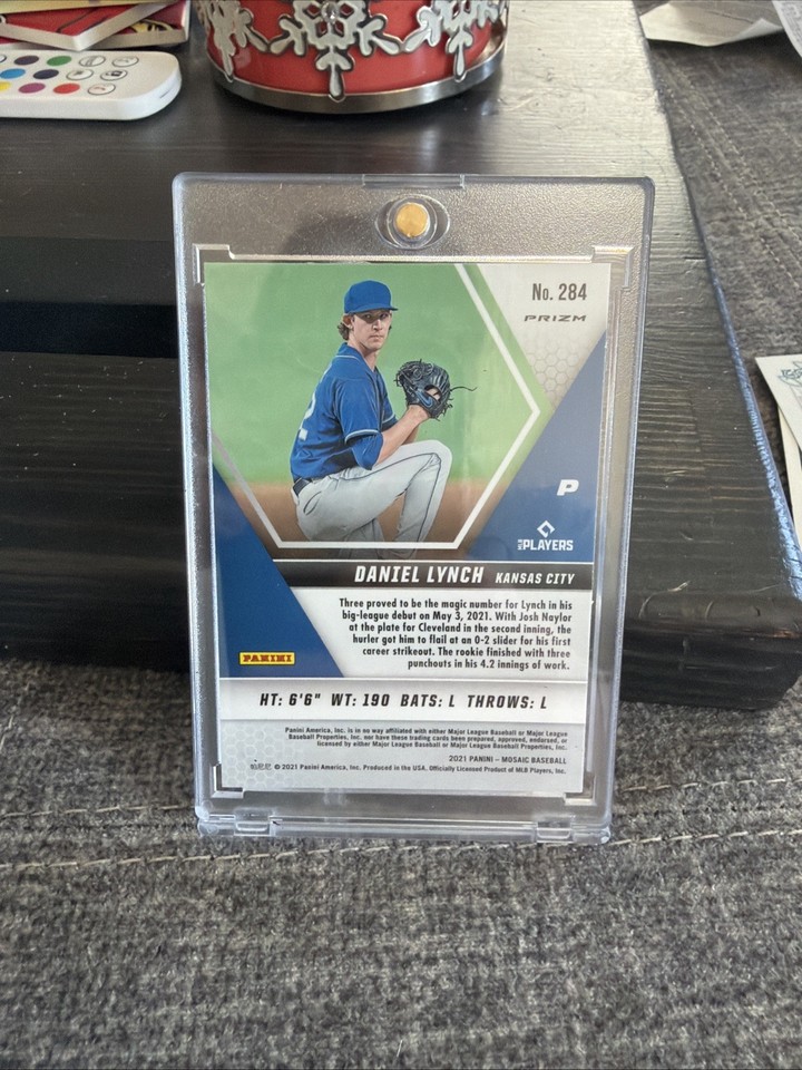 2021 Panini Mosaic - Rookie Daniel Lynch #284 Pink Camo Mosaic Prizm ...