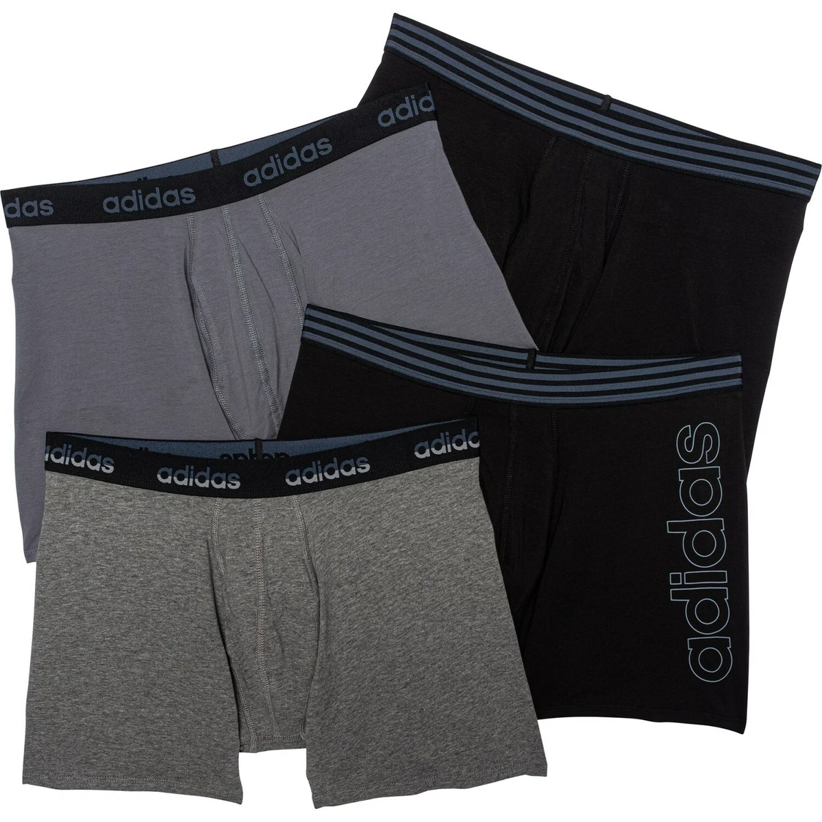 Men's Adidas 4-pack Performance Cotton Stretch Boxer Briefs Online | www.abinandanainfra.com