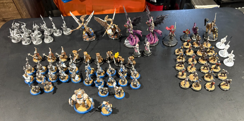 Warmachine Cygnar Morrow/Thamar Army mostly painted miniatures! | eBay