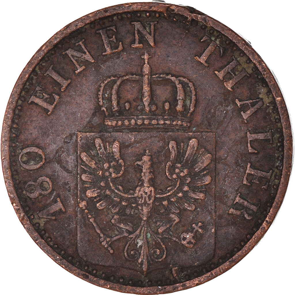 [#1063118] Coin, German States, PRUSSIA, Wilhelm I, 2 Pfennig, 1867 ...