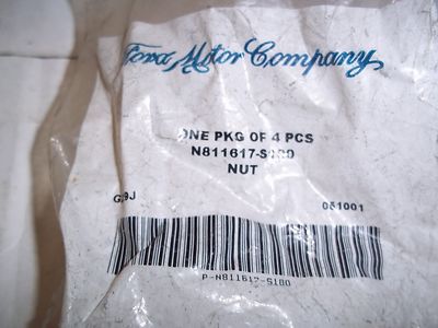 GENUINE FORD PACK OF 4 BALL JOINT NUTS N811617-S100 | eBay
