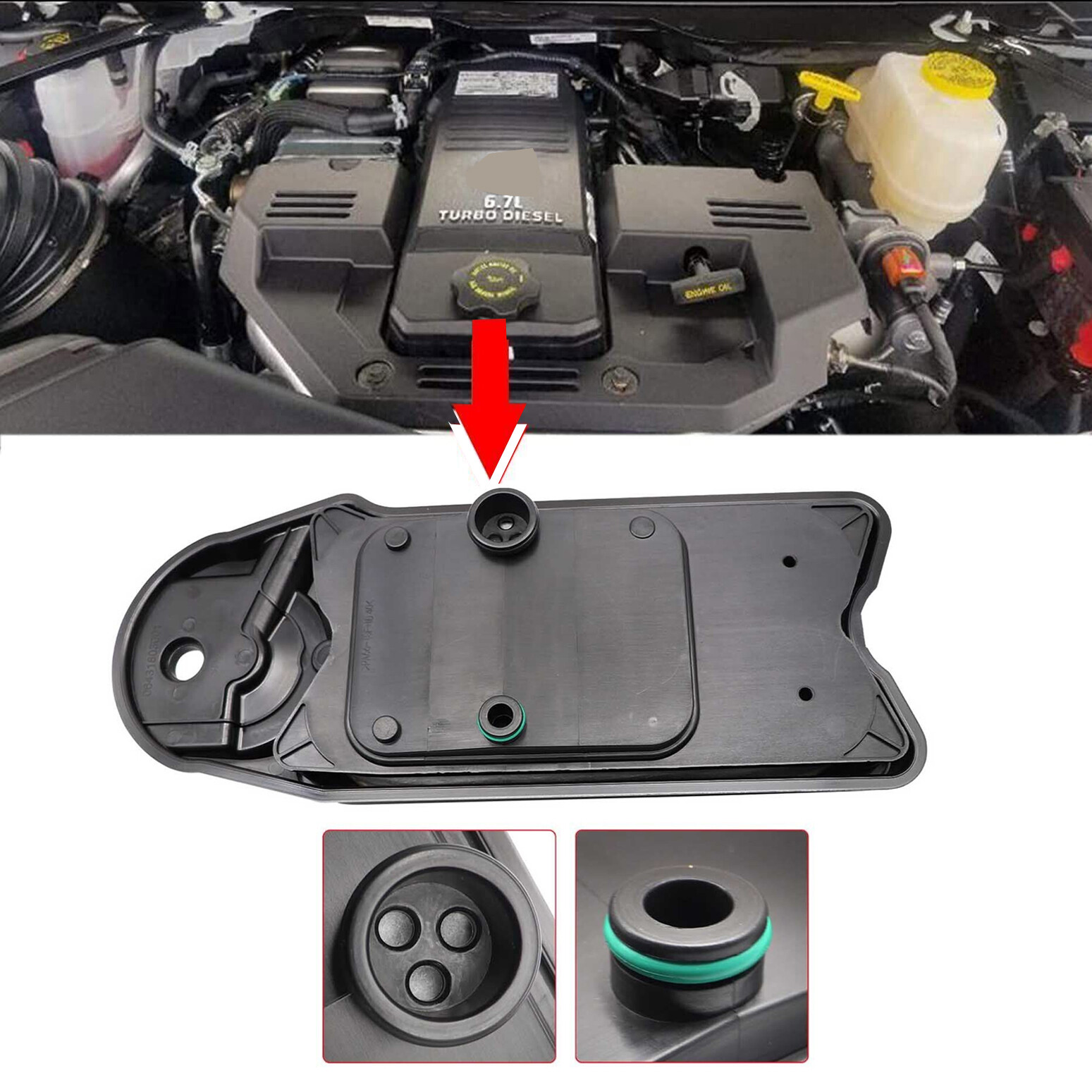 Filter For Fleetguard Crankcase CCV For Ram 2007.5-2020 6.7L Cummins ...