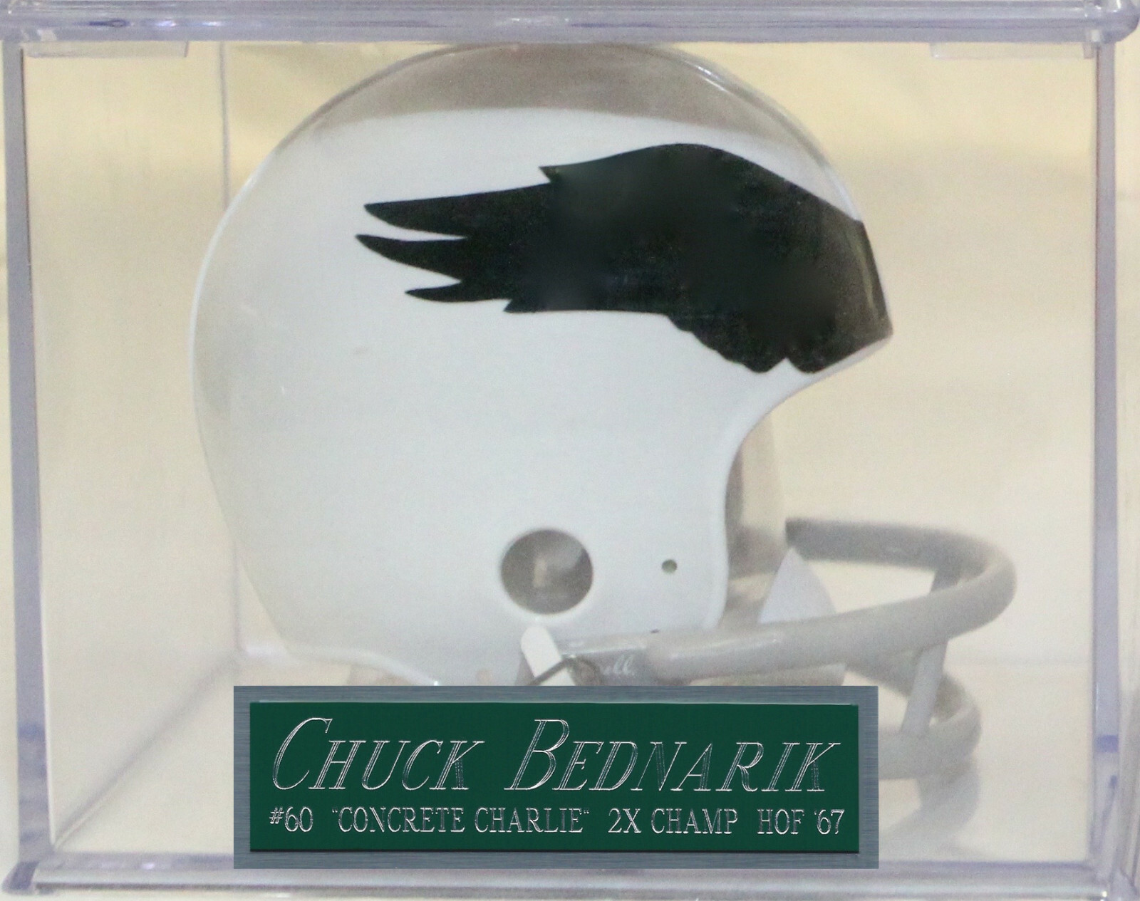 BRUCE SMITH VIRGINIA TECH NAMEPLATE FO AUTOGRAPHED Signed HELMET-JERSEY ...