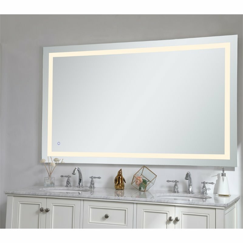 Elegant Decor Helios 36" x 60" Hardwired LED Bathroom Mirror with Touch ...