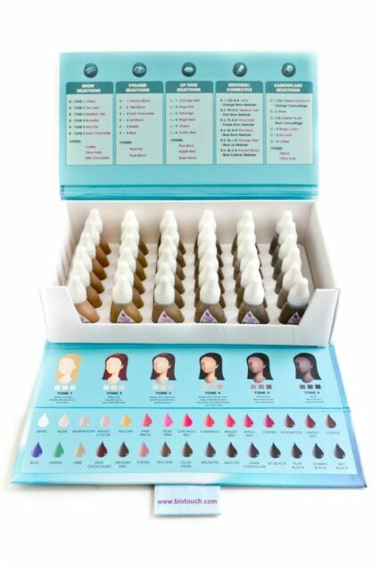 BioTouch Permanent Makeup EYE BROW Pure Pigment Color Tattoo Ink 36 ...