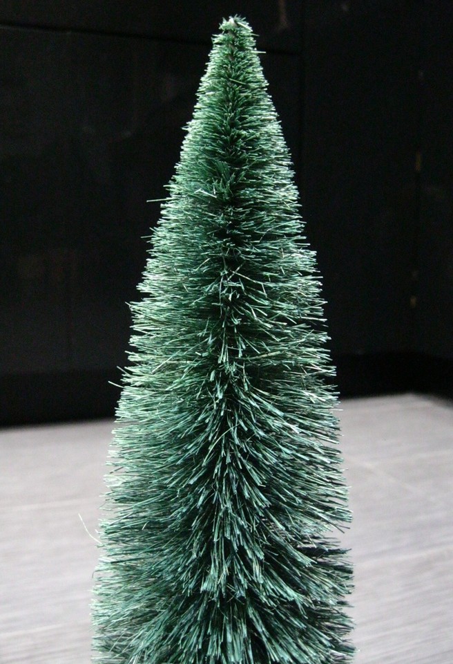 O or G Scale Pipe Cleaner Pine Evergreen TREE Wood Base | eBay