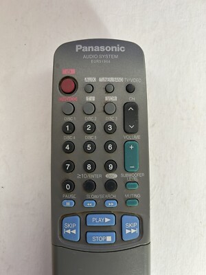 Panasonic Audio System EUR51964 Remote “Tested” Uses 2 AA Batteries Not ...