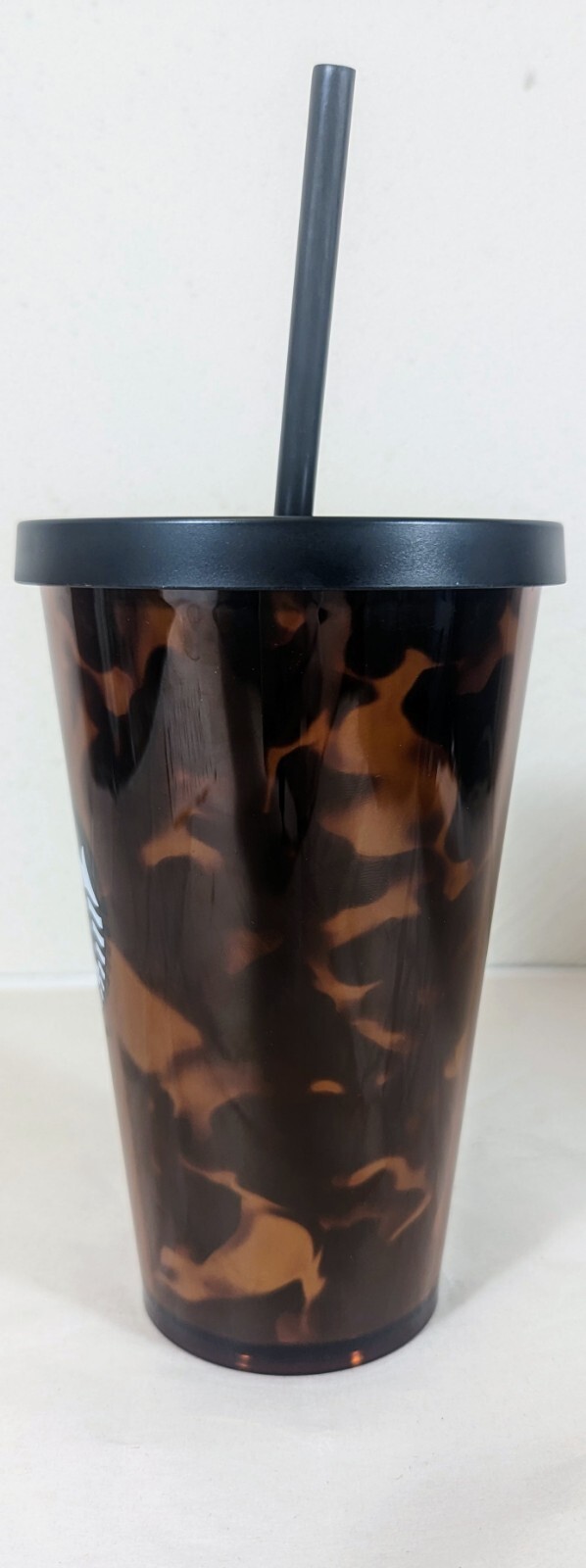 Starbucks Tortoise Shell Mocha Swirl Cold Cup Tumbler Grande 16 oz Lid ...