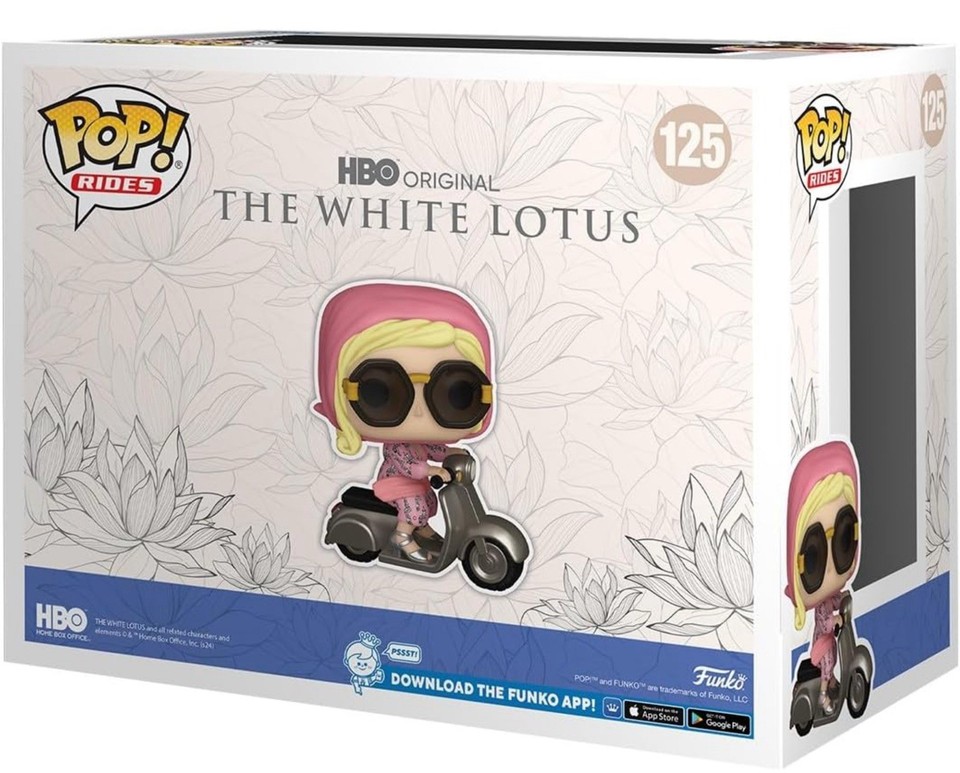 FUNKO POP! HBO THE WHITE LOTUS #125 TANYA MCQUOID ON SCOOTER | eBay