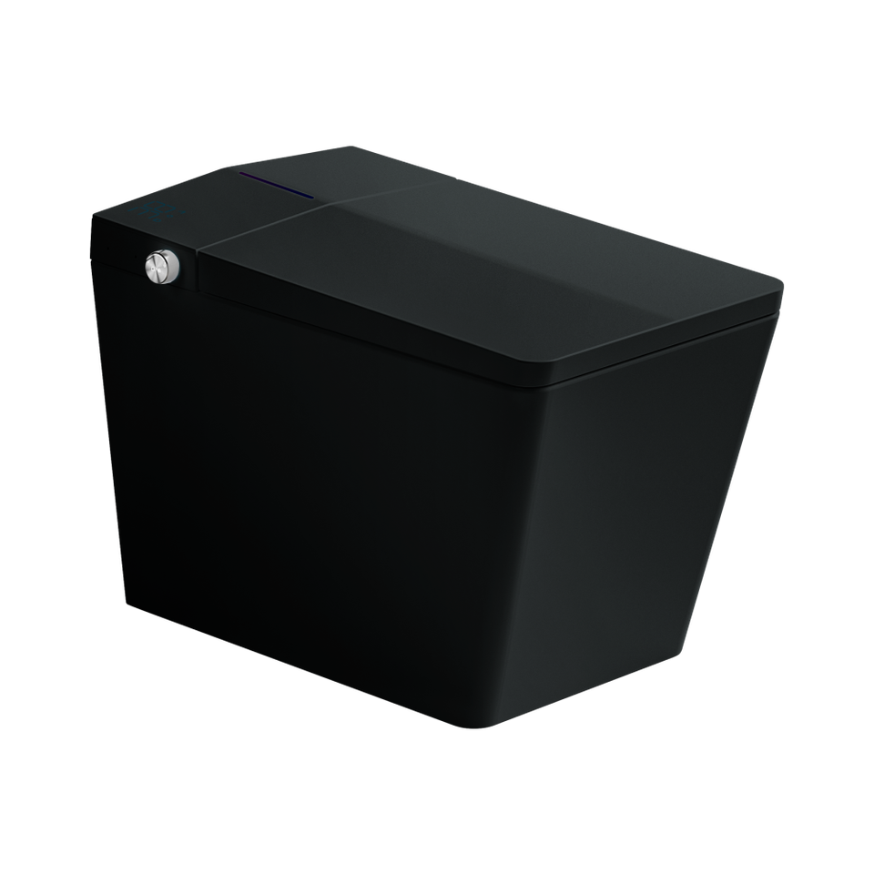 Smart Toilet w/ Auto Flush, Heated Seat, Bidet, Remote Control - Matte ...