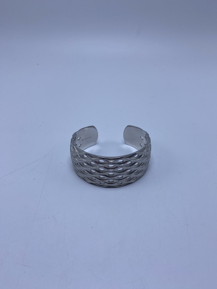 BREUNING JEWELRY COMPANY 925 Sterling Silver Cuff Bracelet Modern ...