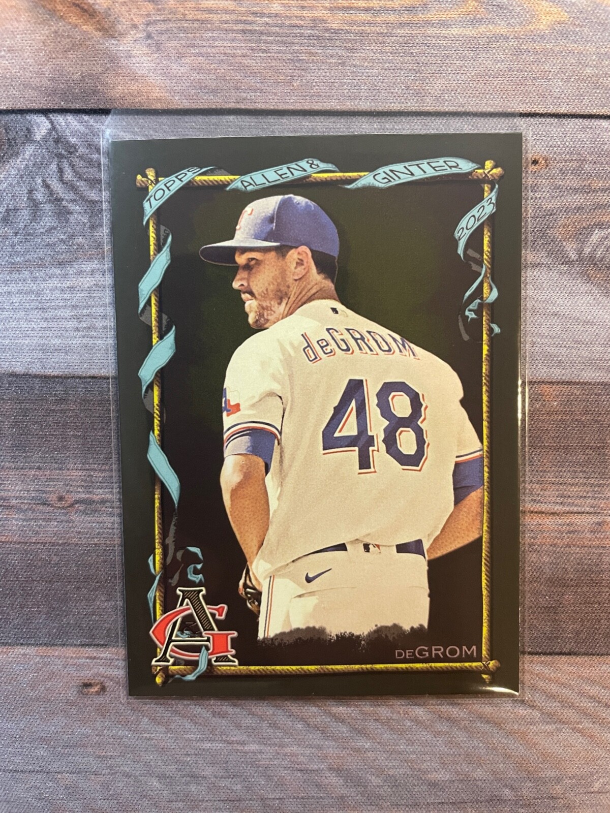 2023 Topps Allen & Ginter X Jacob deGrom Short Print SP #380 Texas ...