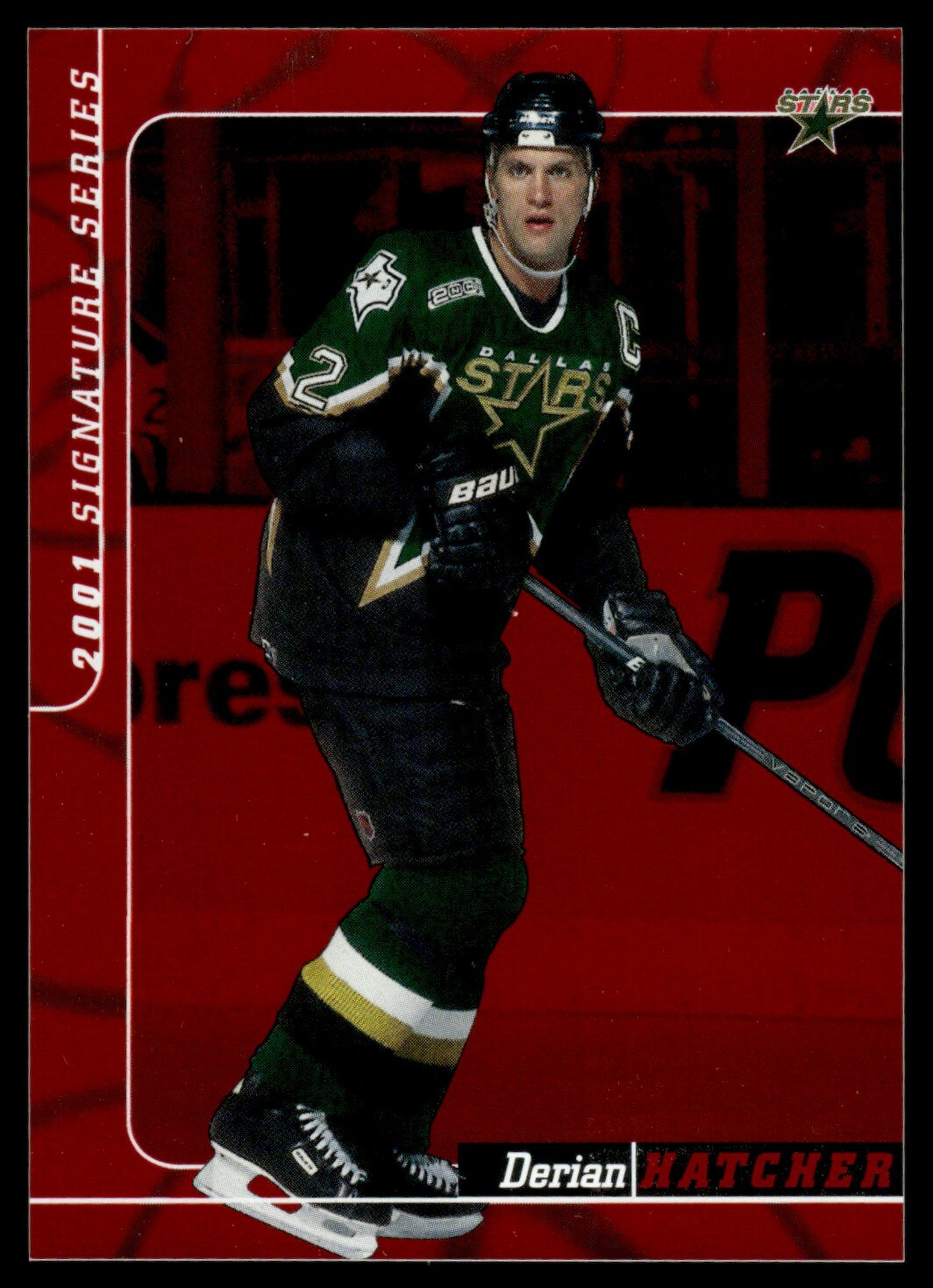 2000-01 Be a Player Signature Series #147 Derian Hatcher 063/200 Dallas ...