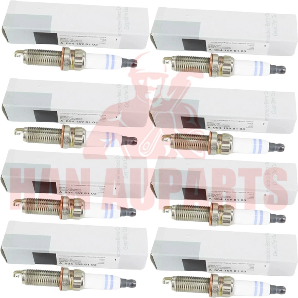 Set of 8 OE:A0041598103 ZR6SII3320 Double Iridium Spark Plugs For ...