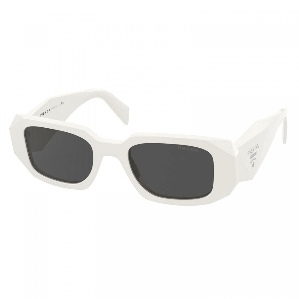 New PRADA PR 17WS 1425S0 White Grey Sunglasses 8056597452465| eBay