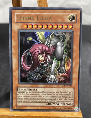 YuGiOh - SPHINX TELEIA Holo Card Number EP1-EN003 - Ultra Rare - Played ...