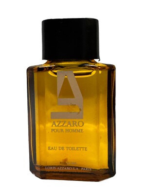 vintage azzaro pour homme eau de toilette MINIATURE 0.25oz | eBay