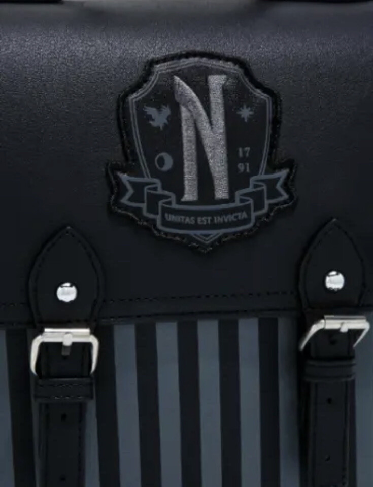 Wednesday Addams Nevermore Academy Mini Backpack Bag Purse The Addams ...