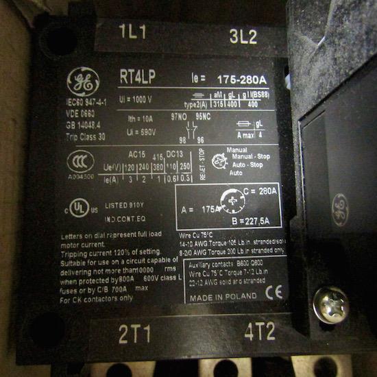 GE RT4LP GED OVERLOAD RELAY IEC O/L RLY CLS 30 | eBay