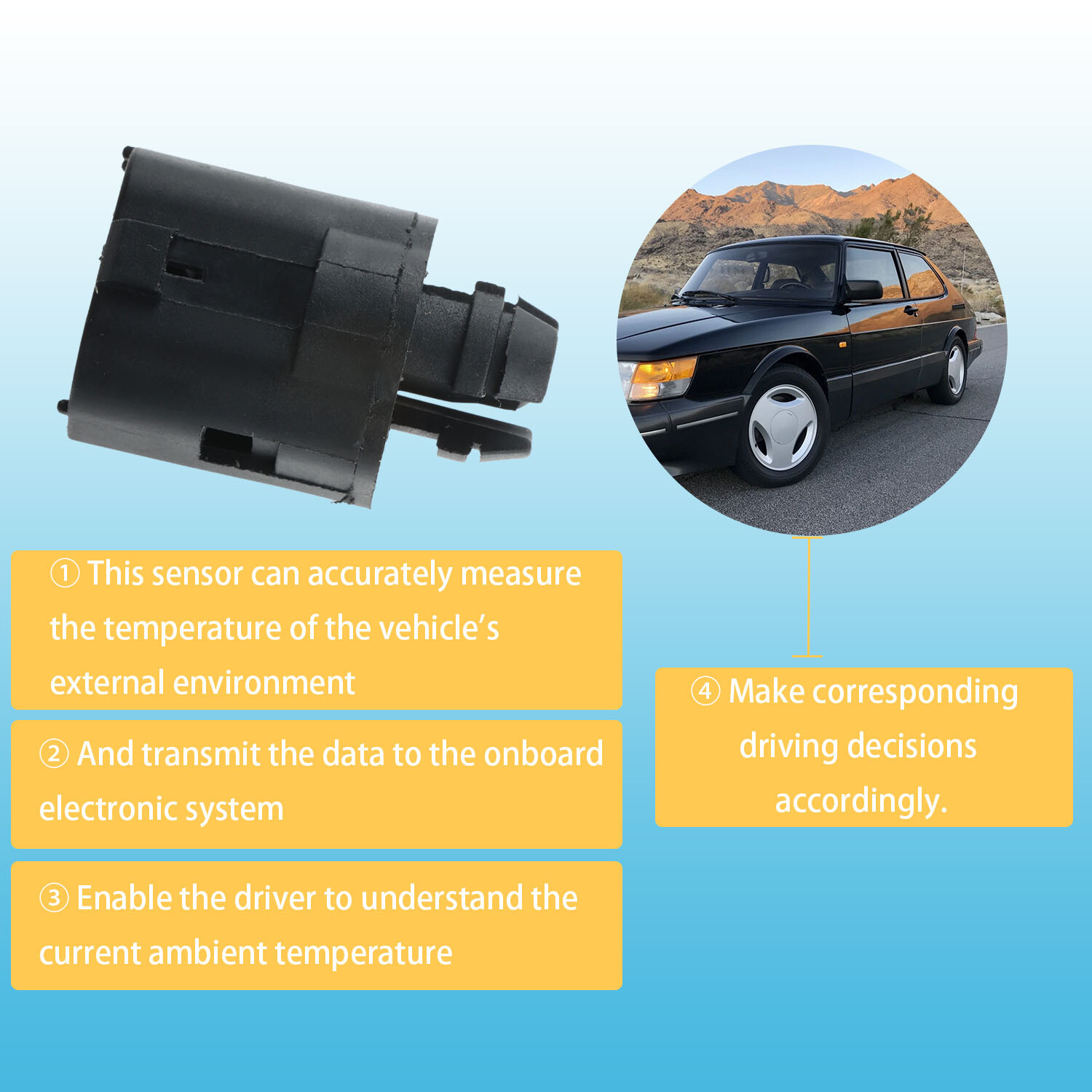 New Outside Air Temperature Sensor Replacement for Saab 900 9000 ...