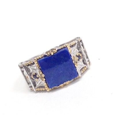 Gems en Vogue Michael Valitutti NH Sterling Silver Lapis Lazuli Ring ...